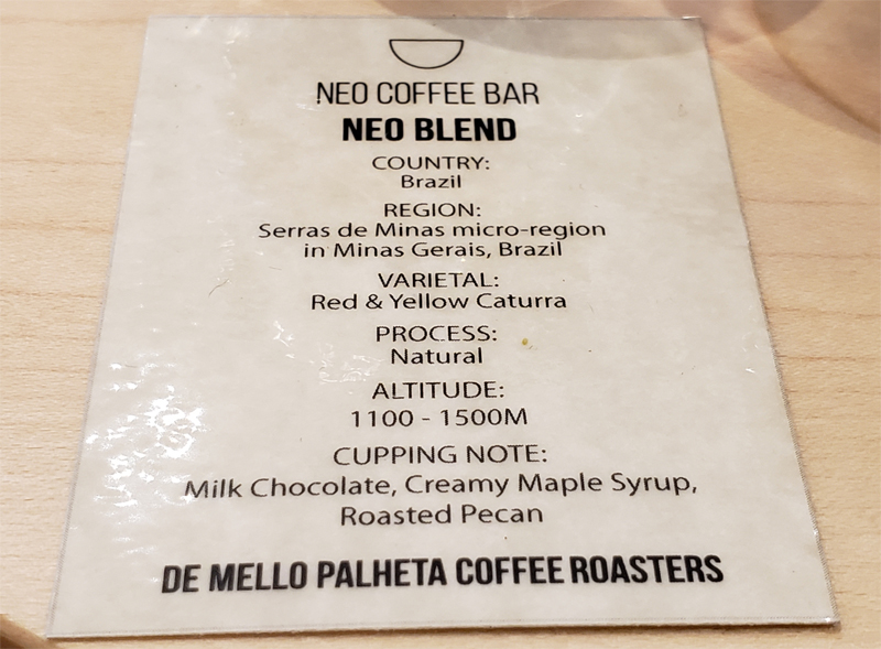 neo coffee bar | Me Want Coffee